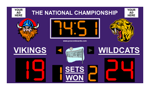 Volleyball Scoreboard Software - Turn Your TV Into A Scoreboard!